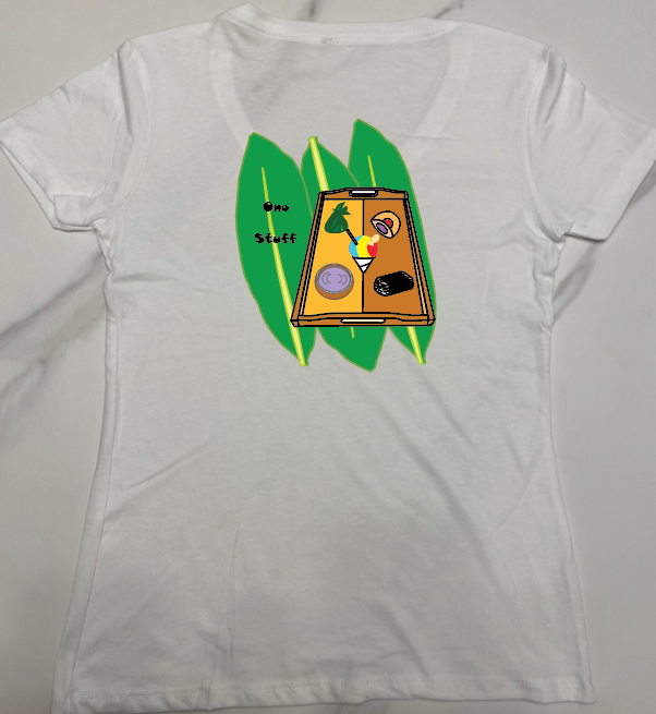 Ono Stuff Tray Women’s V-Neck - FistBumphawaii